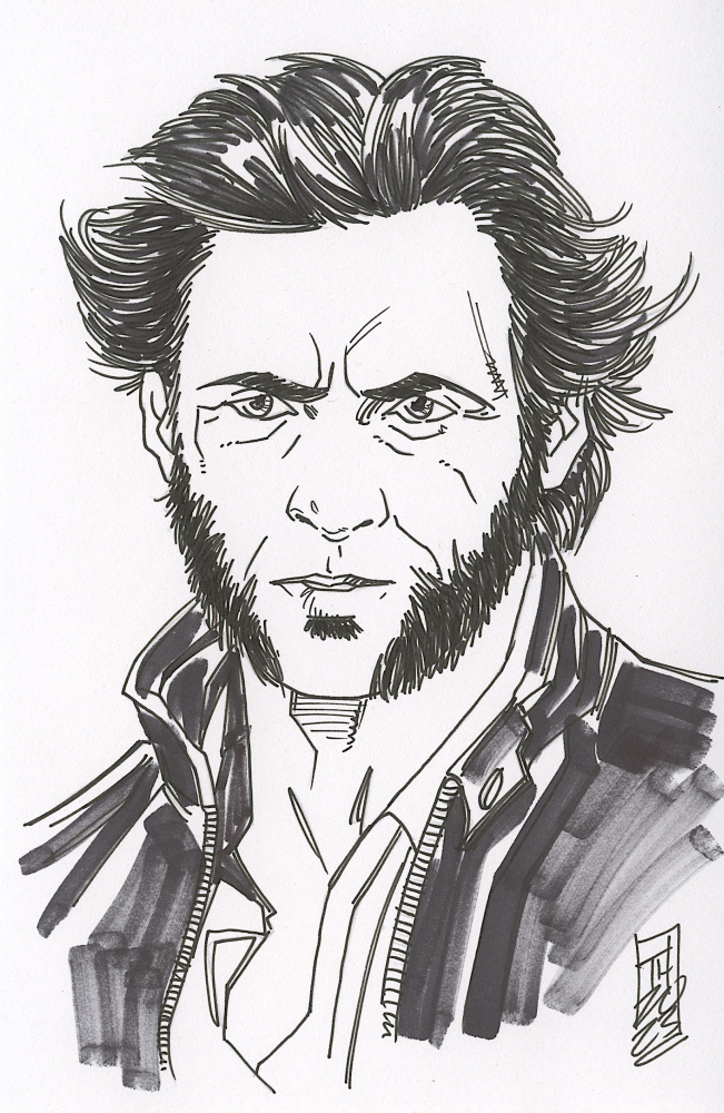Logan | Wolverine - Signed ORIGINAL Drawing by Tom Hodges (1/1 ...