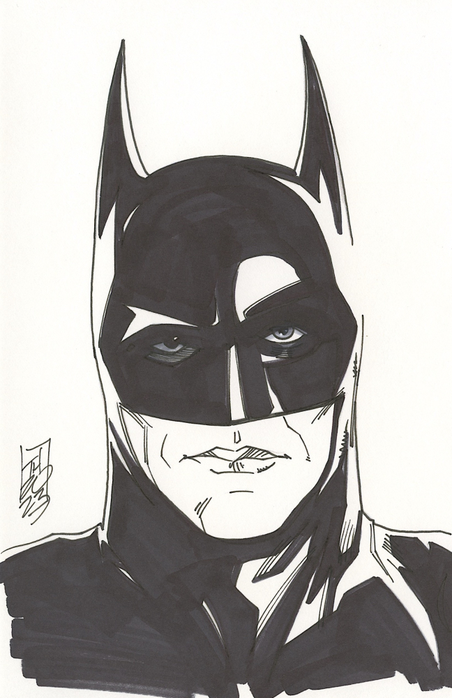 Batman | Michael Keaton - Signed ORIGINAL Drawing by Tom Hodges (1/1 ...