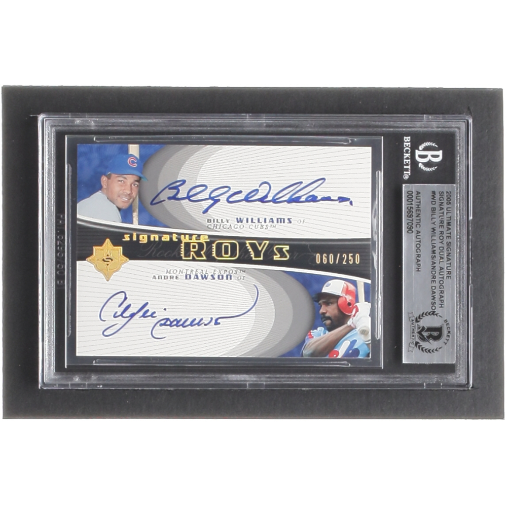 Billy Williams / Andre Dawson 2005 Ultimate Signature ROY Dual ...