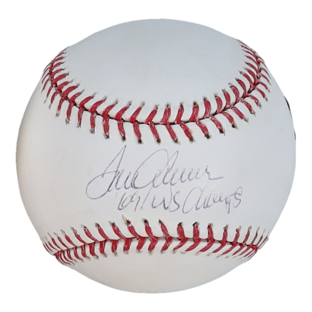 Tom Seaver Signed OML Baseball Inscribed "69 WS Champs" (Beckett ...