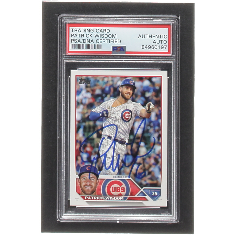 Patrick Wisdom Signed 2023 Topps #120 (PSA) | Pristine Auction