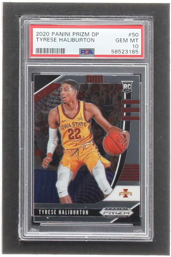 Tyrese Haliburton 2020-21 Panini Prizm Draft Picks #50 RC (PSA 10 ...