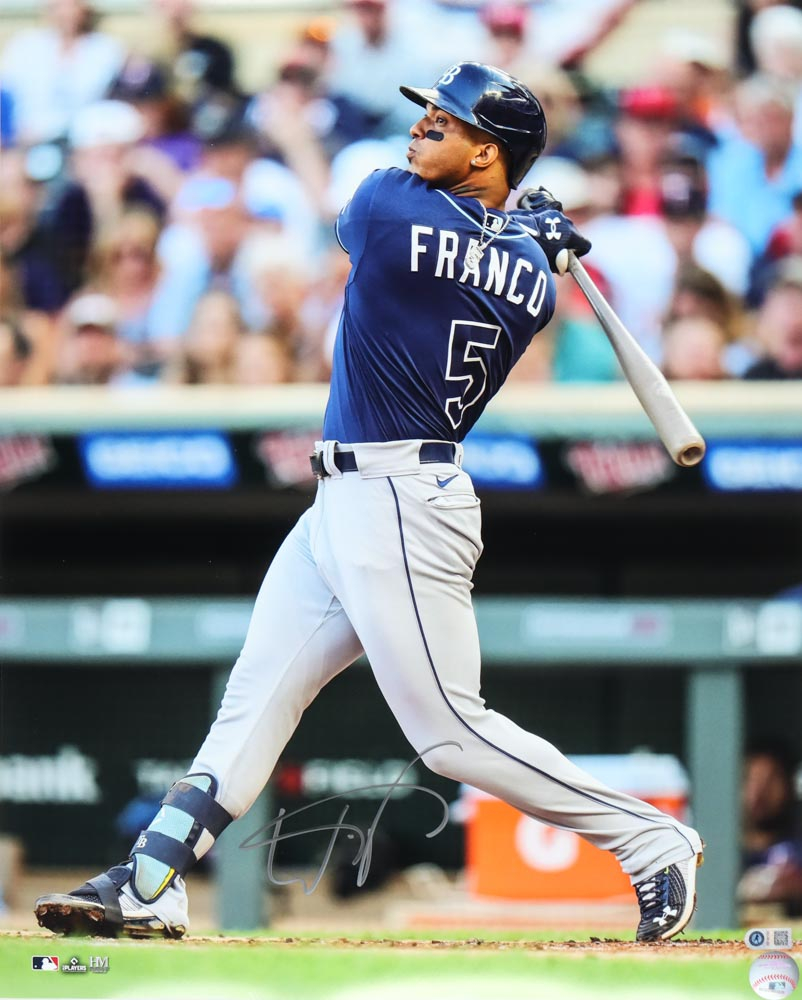 Wander Franco Signed Rays 16x20 Photo (Franco) | Pristine Auction