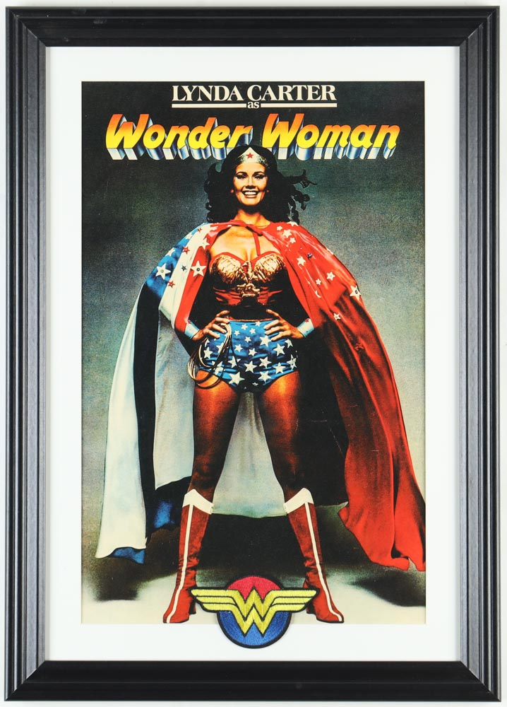 1975 "Wonder Woman" Custom Framed Print Display with Wonder Woman Patch ...