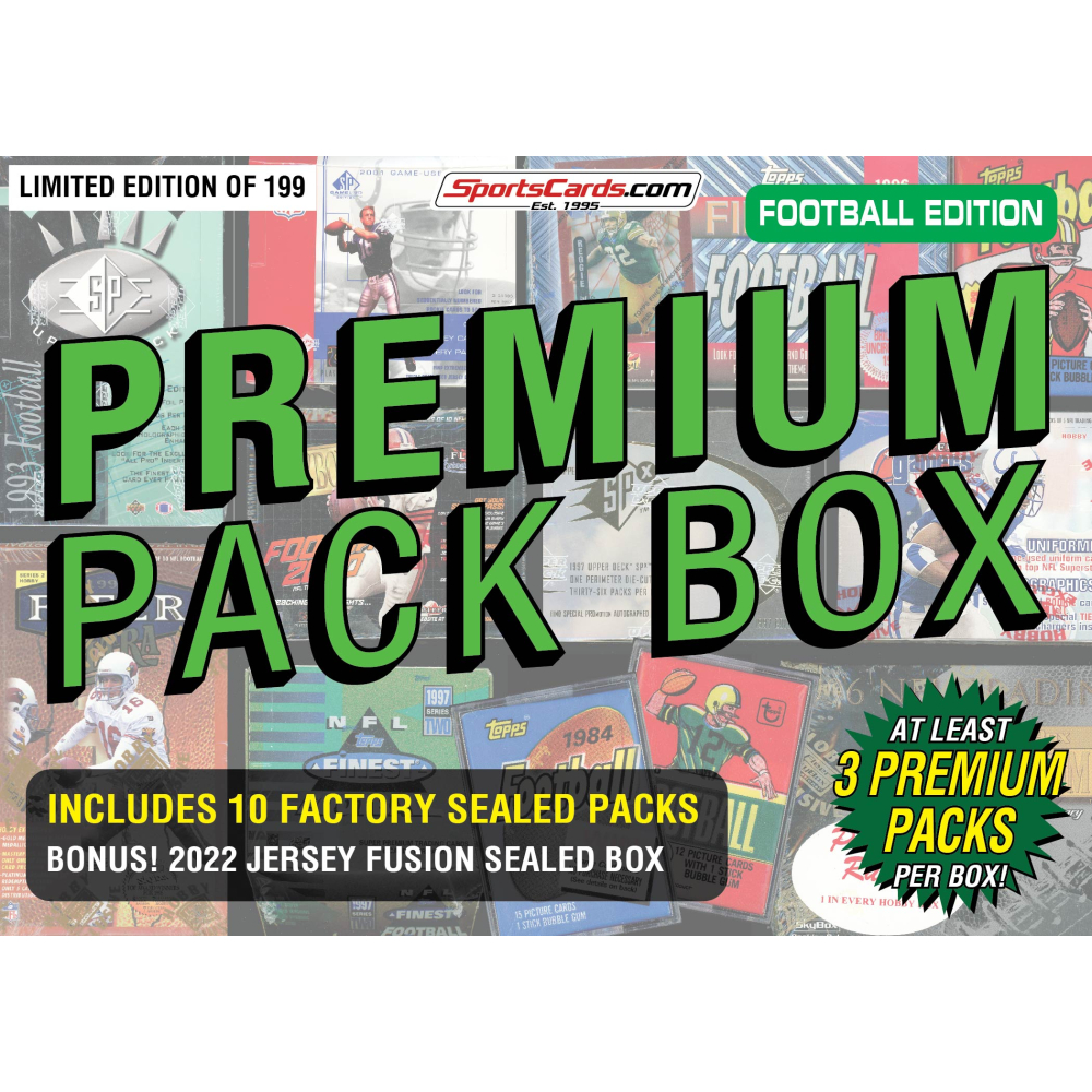 PREMIUM PACK MYSTERY BOX - FOOTBALL EDITION **(10) FACTORY SEALED PACKS ...