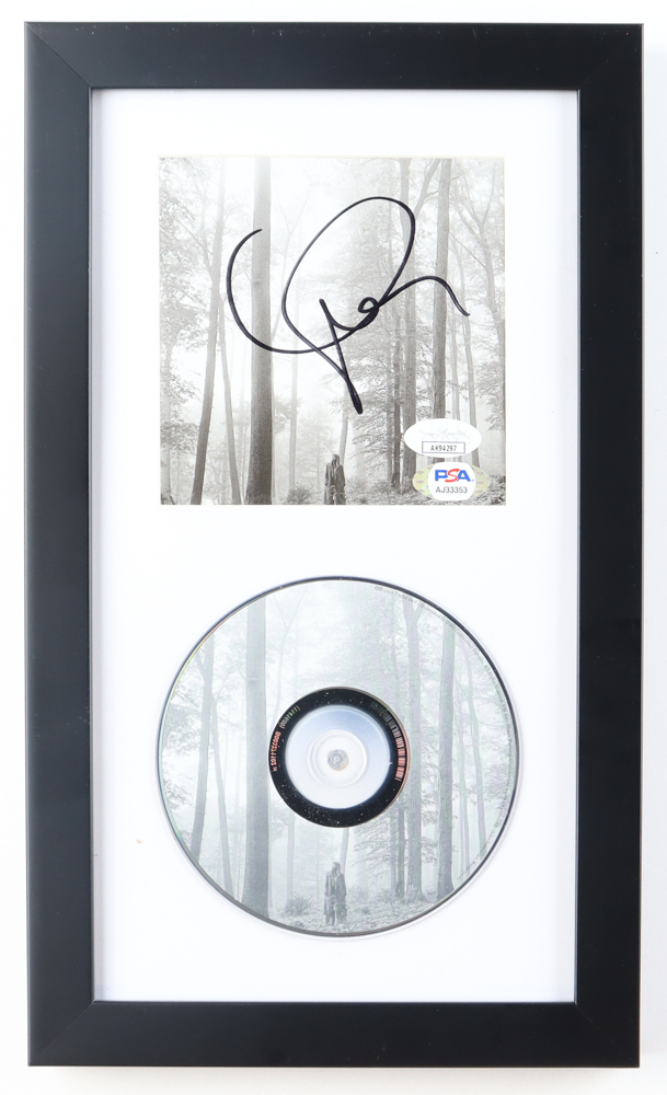 Taylor Swift Signed "Folklore" Custom Framed CD Display (JSA & PSA ...