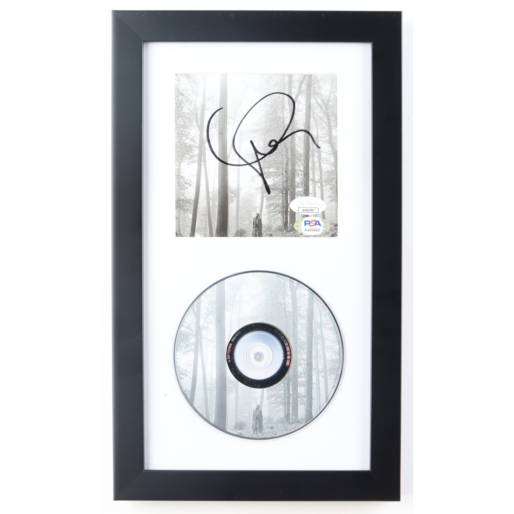 Taylor Swift Signed "Folklore" Custom Framed CD Display (JSA & PSA ...