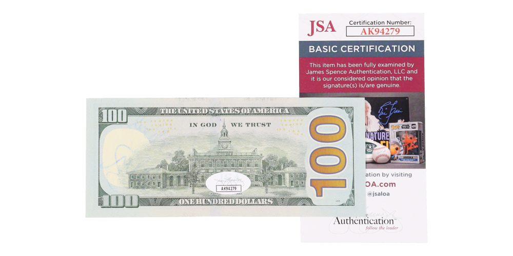 Richard Petty Signed One Hundred Dollar Bill (JSA) | Pristine Auction