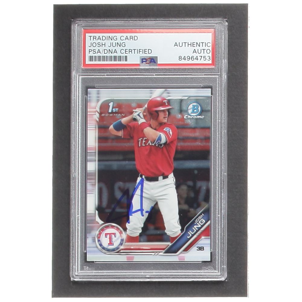 Josh Jung Signed 2019 Bowman Chrome Draft #BDC7 RC (PSA) | Pristine Auction