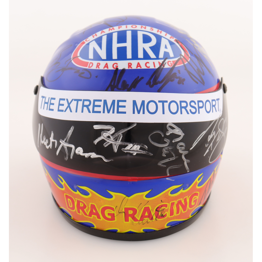 NHRA Drag Racing Championship Mini Racing Helmet Signed by (30) with ...