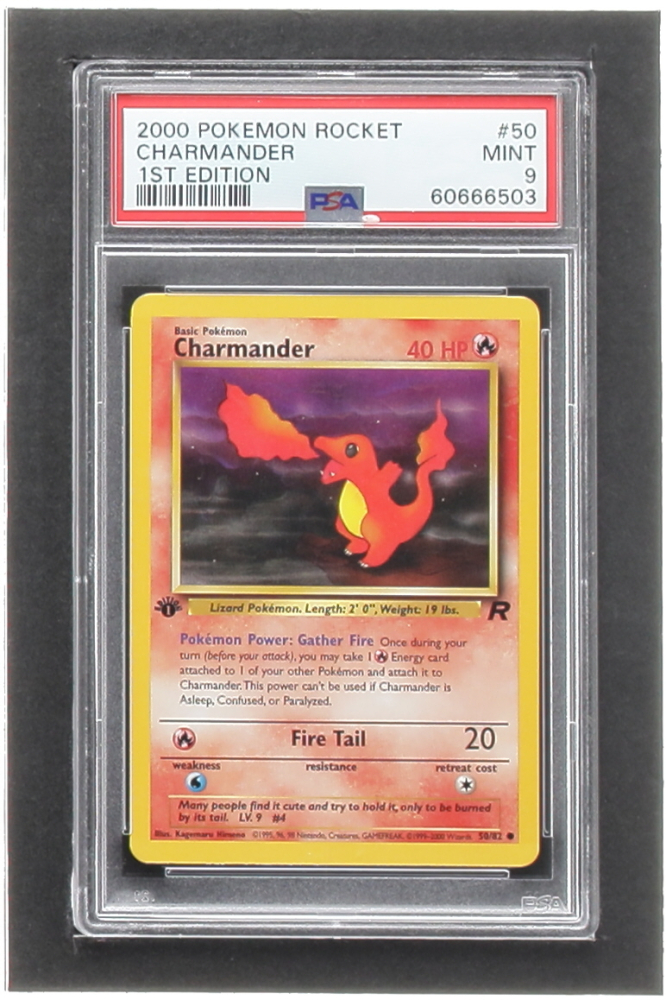 Charmander 2000 Pokemon Team Rocket 1st Edition #50 (PSA 9) | Pristine ...