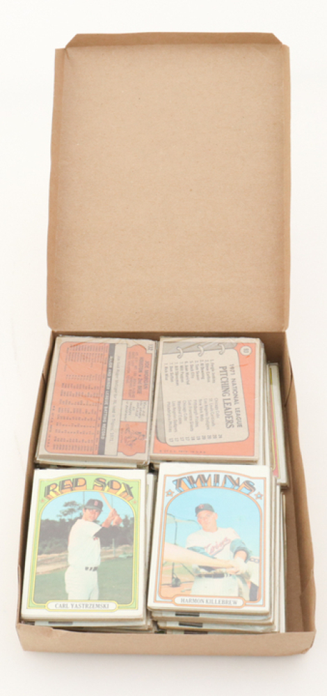 1972 Topps Baseball Cello Fun Pack Vending Box with (20) Packs ...
