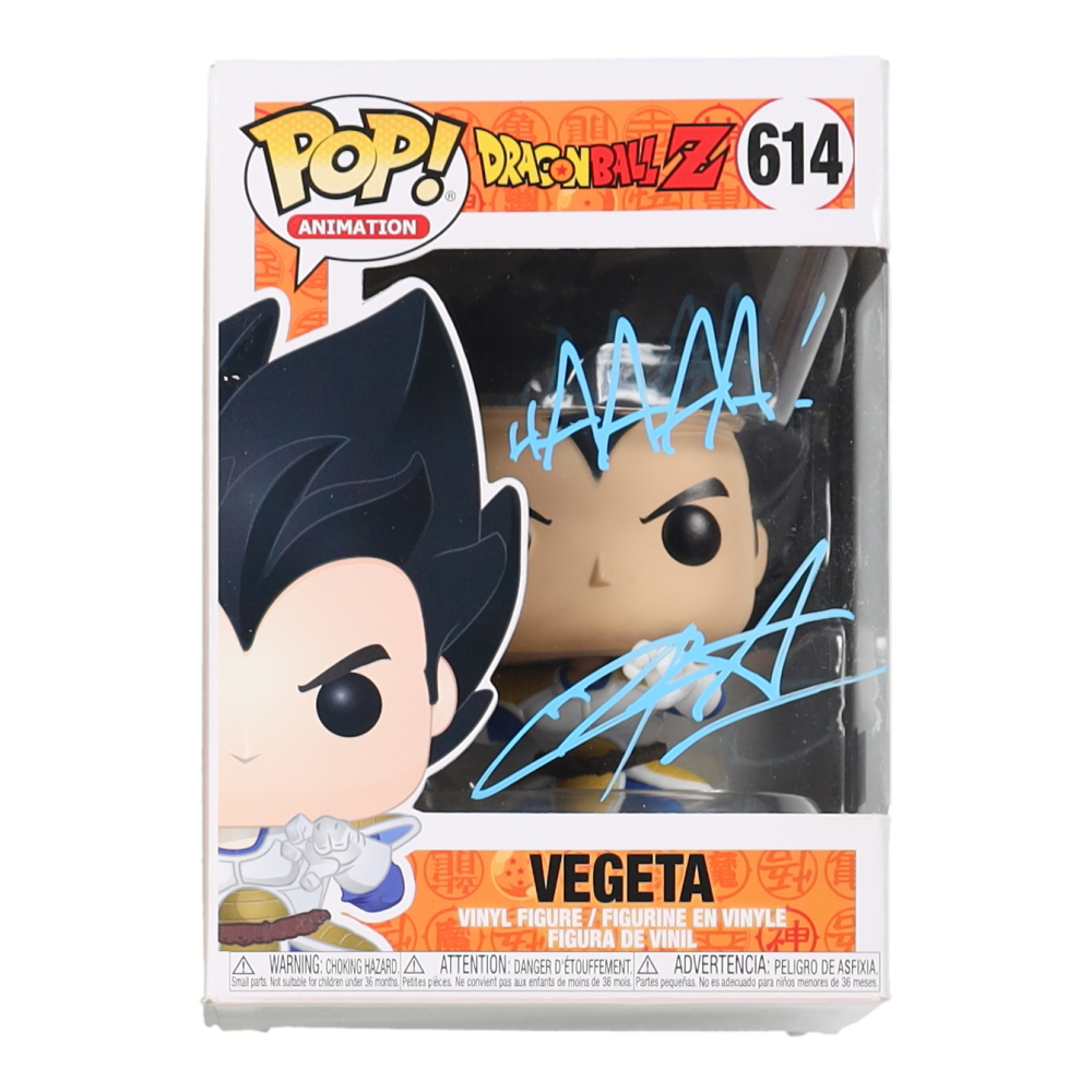 Chris Sabat Signed "Dragonball Z" #614 Vegeta Funko Pop! Vinyl Figure ...