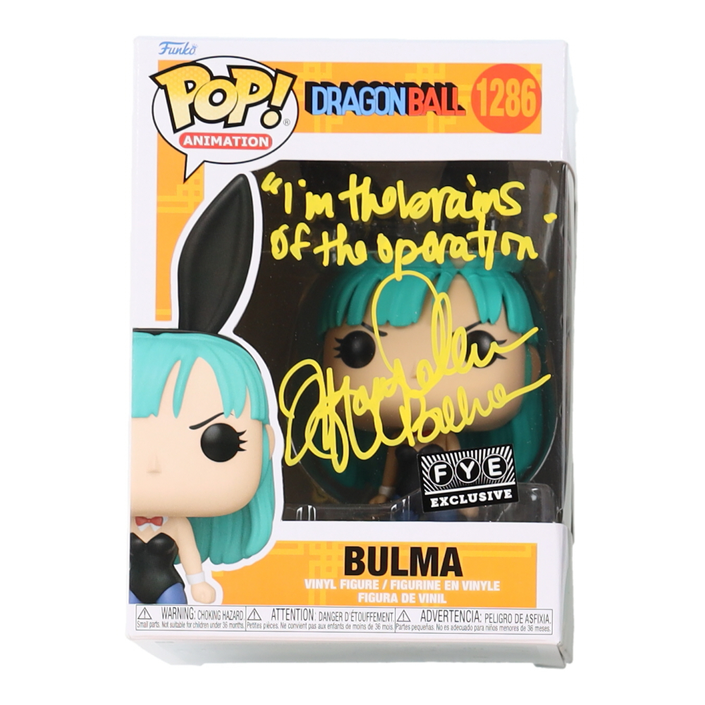 Tiffany Vollmer Signed "Dragon Ball" #1286 Bulma Funko Pop! Vinyl ...