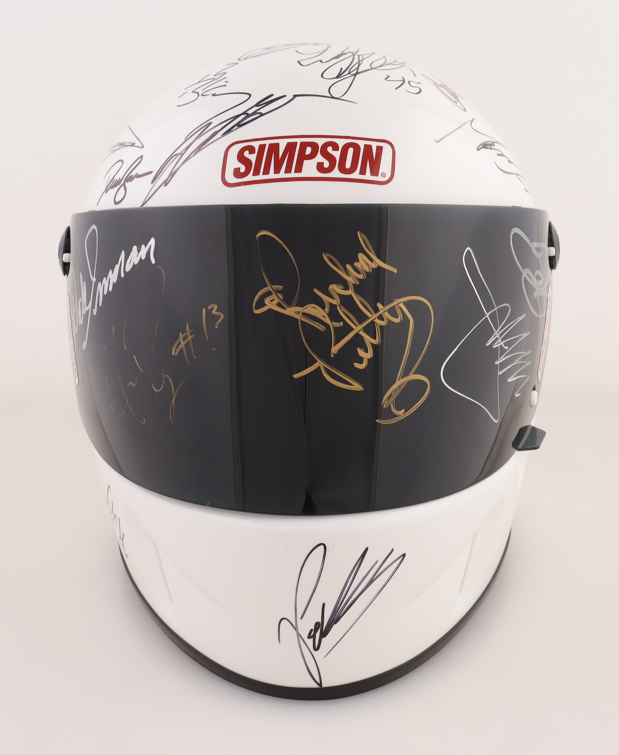 NASCAR Greats Simpson Full-Size Racing Helmet Signed by (48) with ...