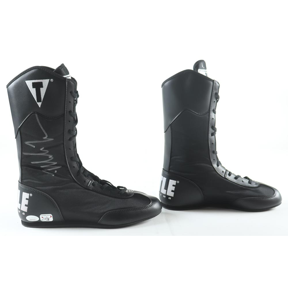 Mike Tyson Signed Pair of Title Boxing Boots (JSA & Tyson) | Pristine ...