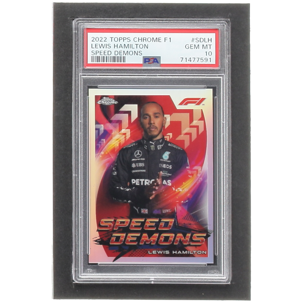 Lewis Hamilton 2022 Topps Chrome Formula 1 Speed Demons #SDLH (PSA 10 ...