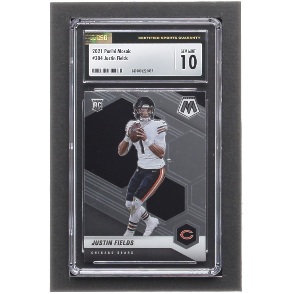 Justin Fields 2021 Panini Mosaic #304 (CSG 10) | Pristine Auction