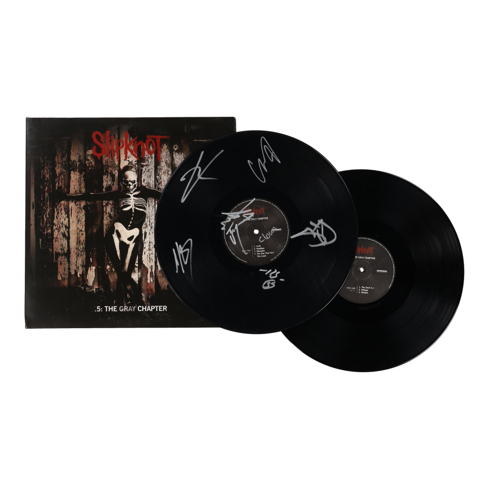 Slipknot ".5 The Gray Chapter" Vinyl Record Album Signed by (8) with ...