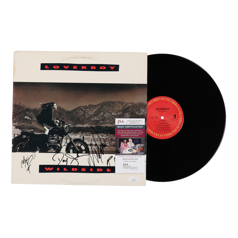 Loverboy "Wildside" Vinyl Record Album Signed by (4) with Mike Reno ...