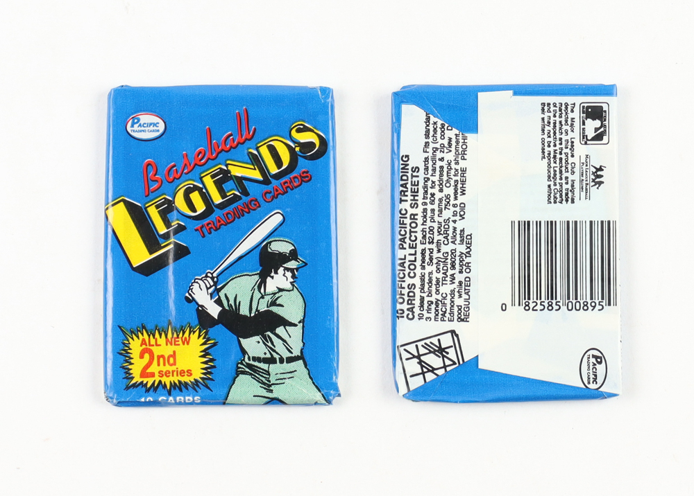 1989 Pacific Legends Series 2 Baseball Hobby Box with (36) Packs ...