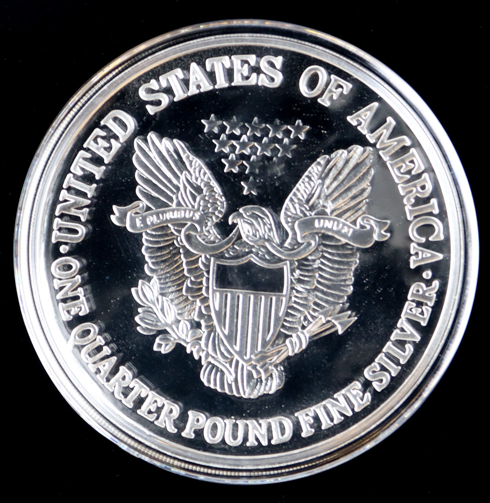 2011 Silver Eagle 4 Troy Ounce .999 Fine Silver APMEX Quarter Pound ...