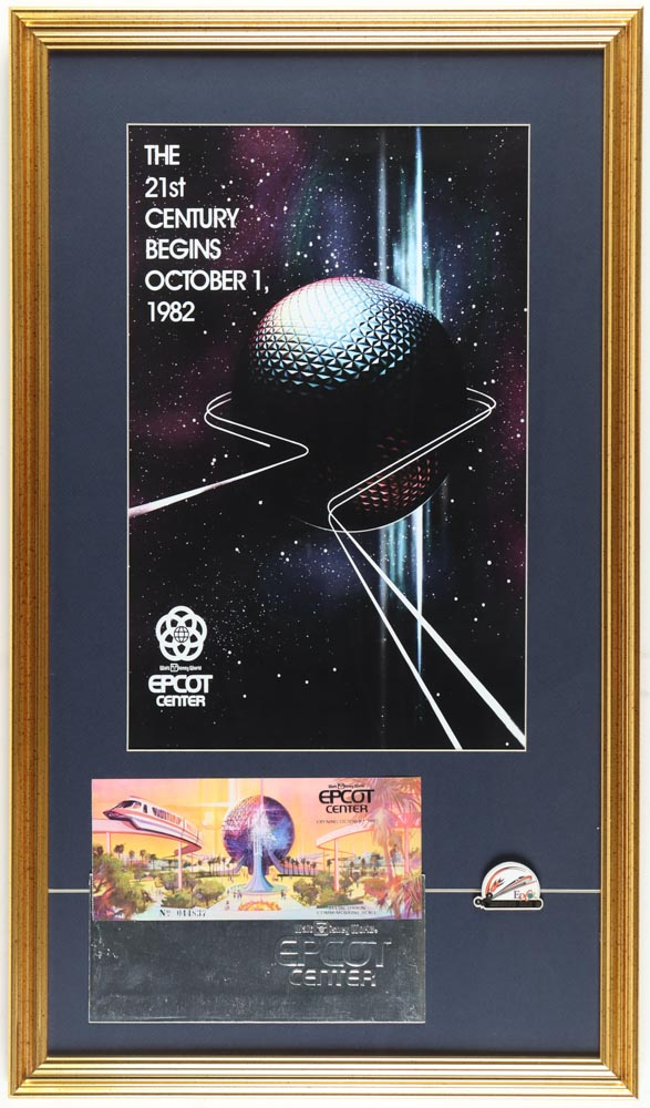 Walt Disney's Original EPCOT Center Custom Framed Print Display with ...