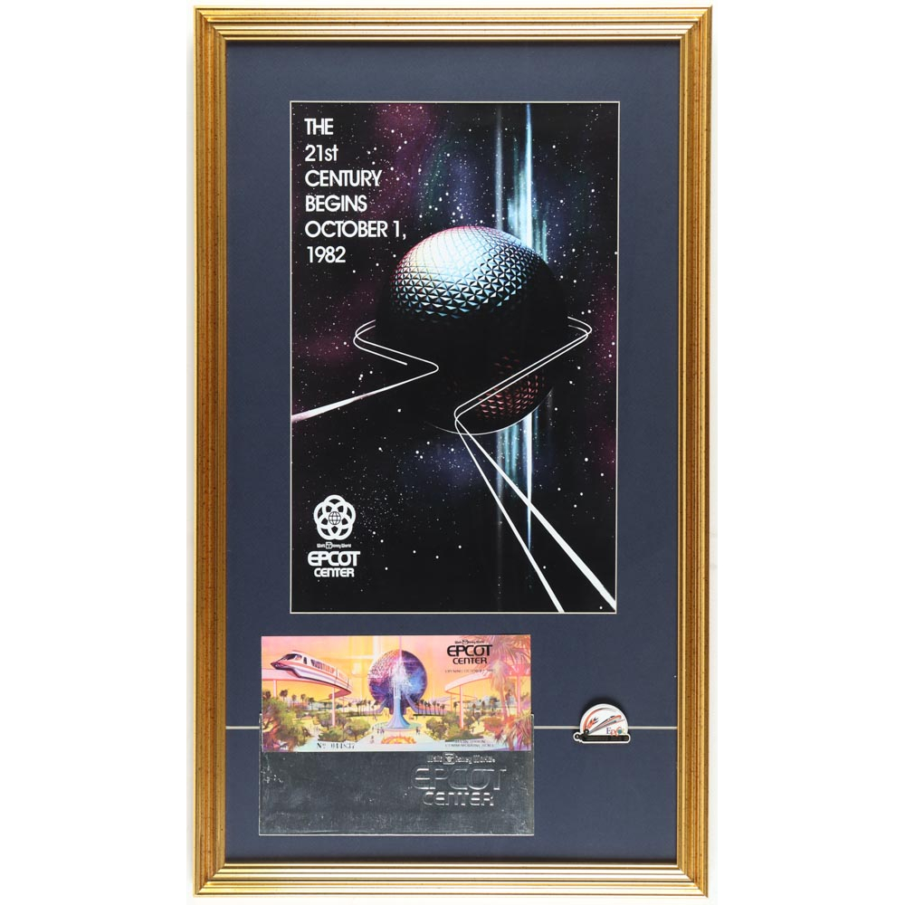 Walt Disney's Original EPCOT Center Custom Framed Print Display with ...