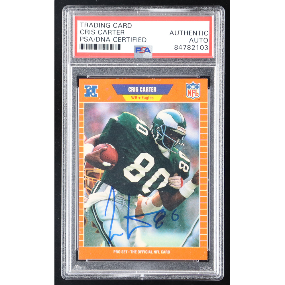 Cris Carter Signed 1989 Pro Set #314 RC (BGS) | Pristine Auction