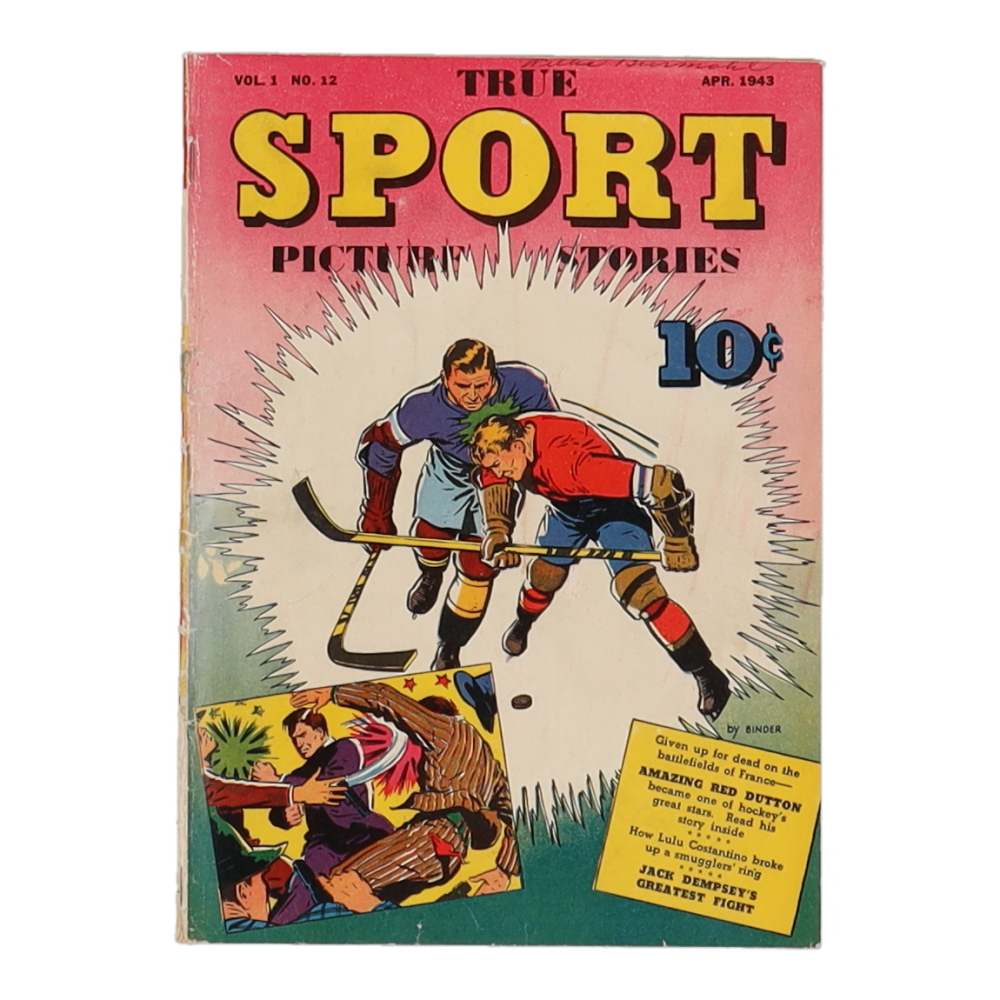 1947 "True Sport Picture Stories" Vol. 1 Issue #12 Street & Smith Ice ...