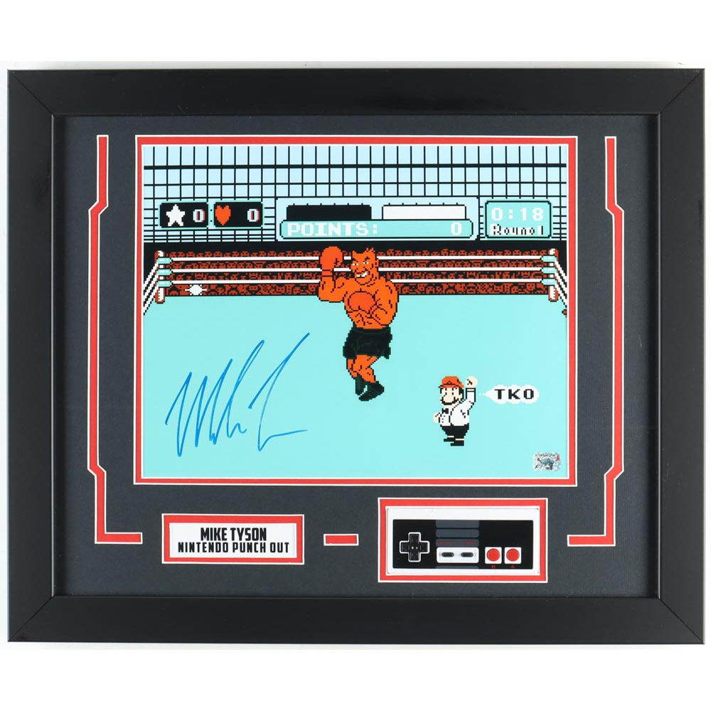 Mike Tyson Signed "Punch-Out!!" Custom Framed Photo Display (Tyson ...