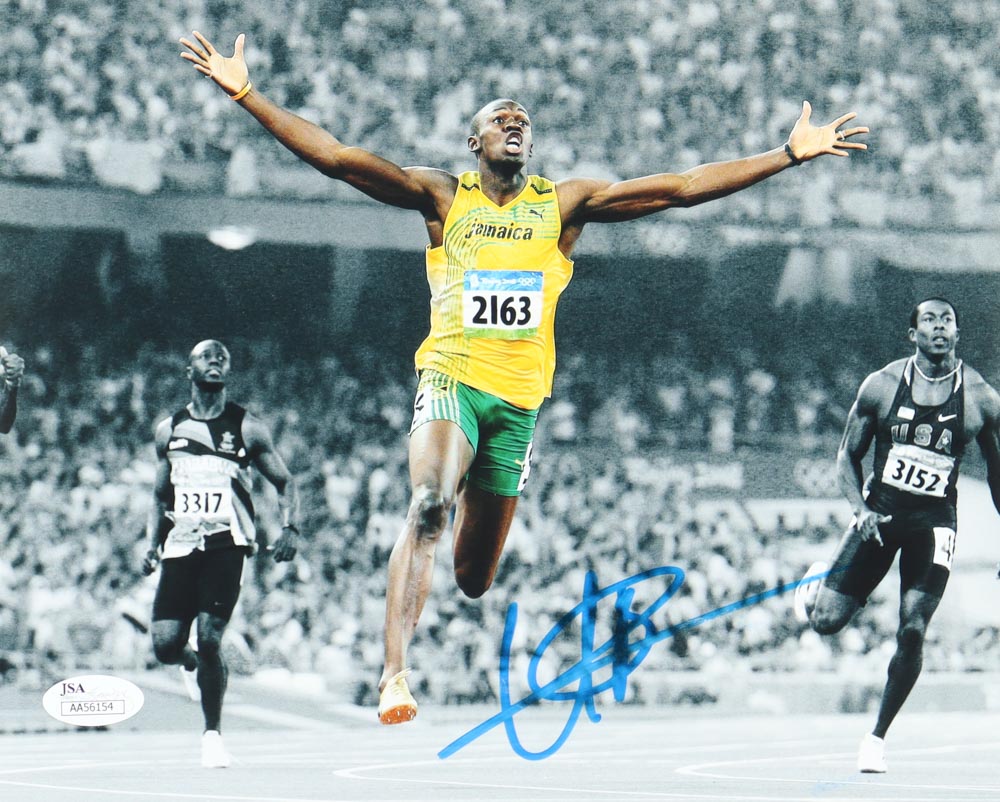 Usain Bolt Signed Team Jamaica 8x10 Photo (JSA) | Pristine Auction
