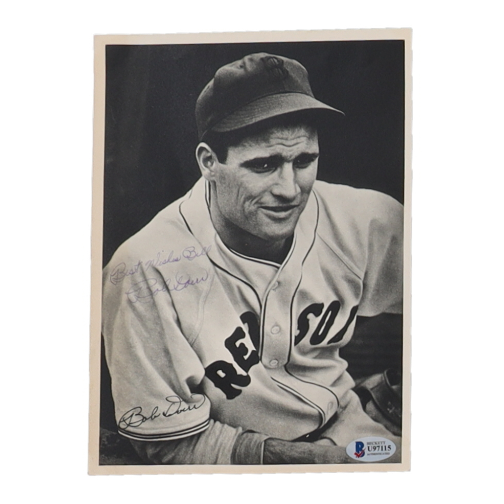 Bobby Doerr Signed 7x9 Photo Inscribed "Best Wishes" (Beckett ...