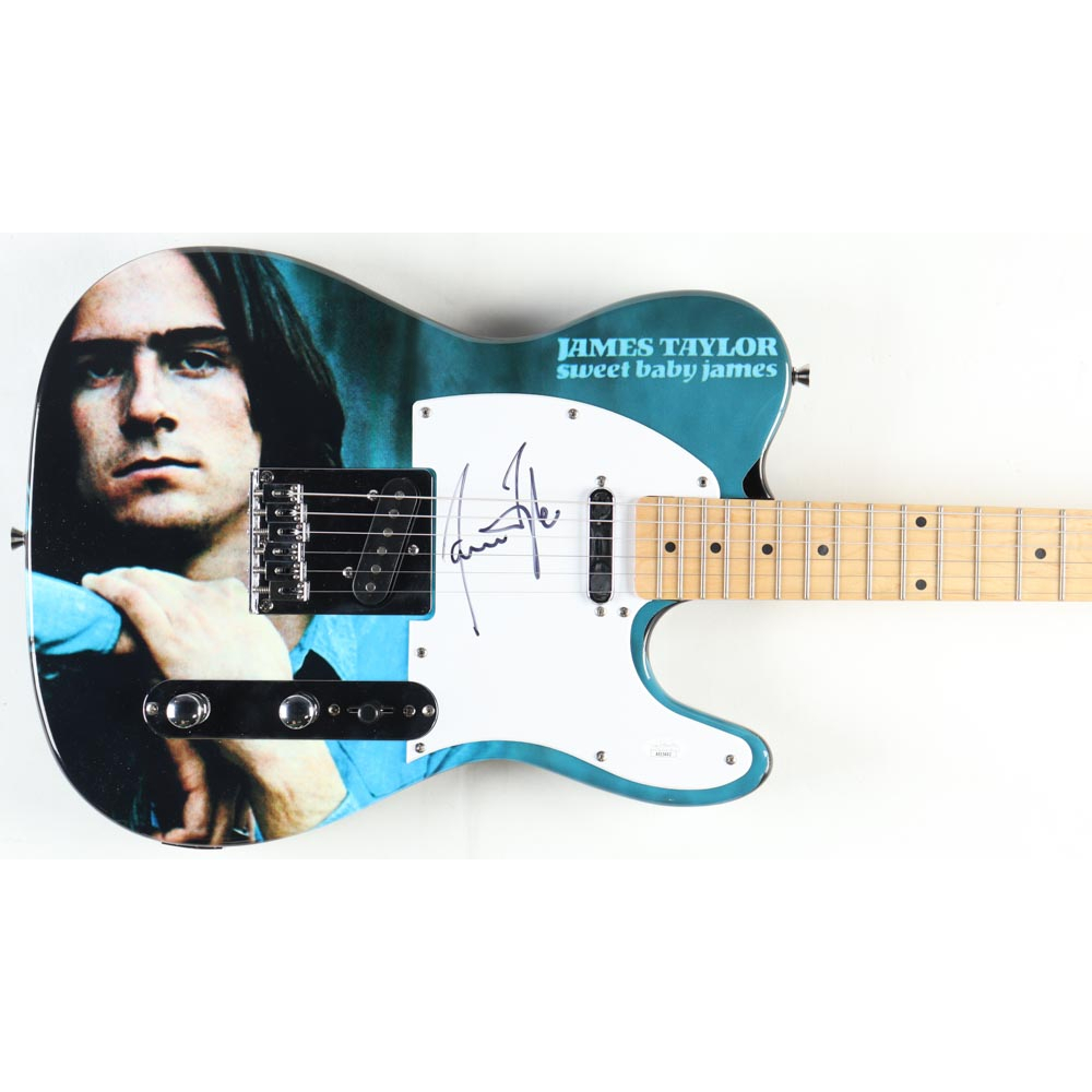 James Taylor Signed "Sweet Baby James" Huntington 39" Electric Guitar ...