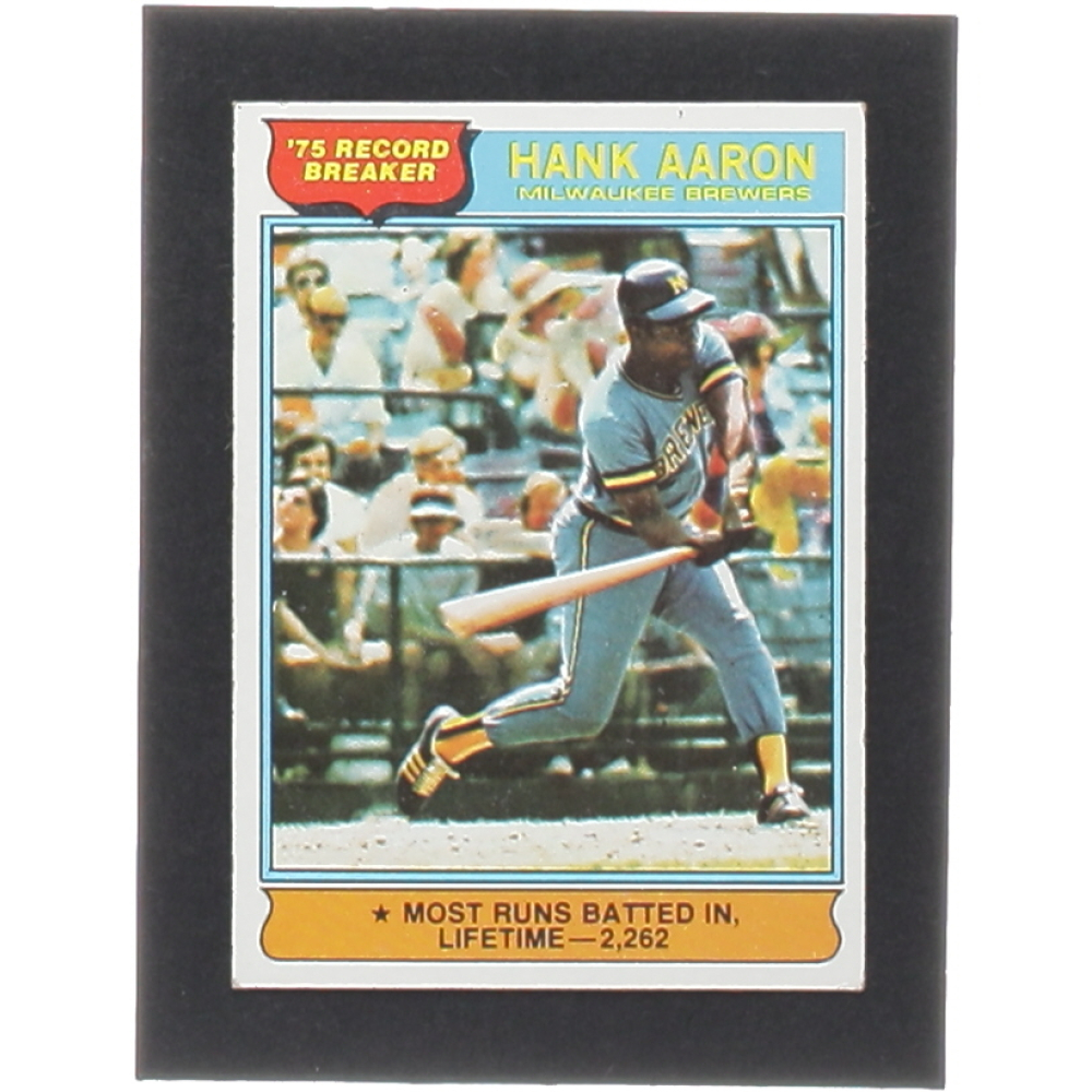 Hank Aaron 1976 Topps #1 RB | Pristine Auction