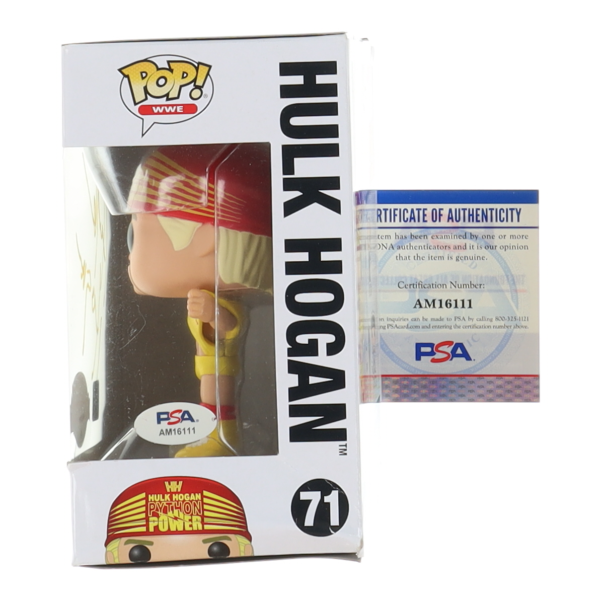 Hulk Hogan Signed WWE #71 Funko Pop! (PSA) | Pristine Auction
