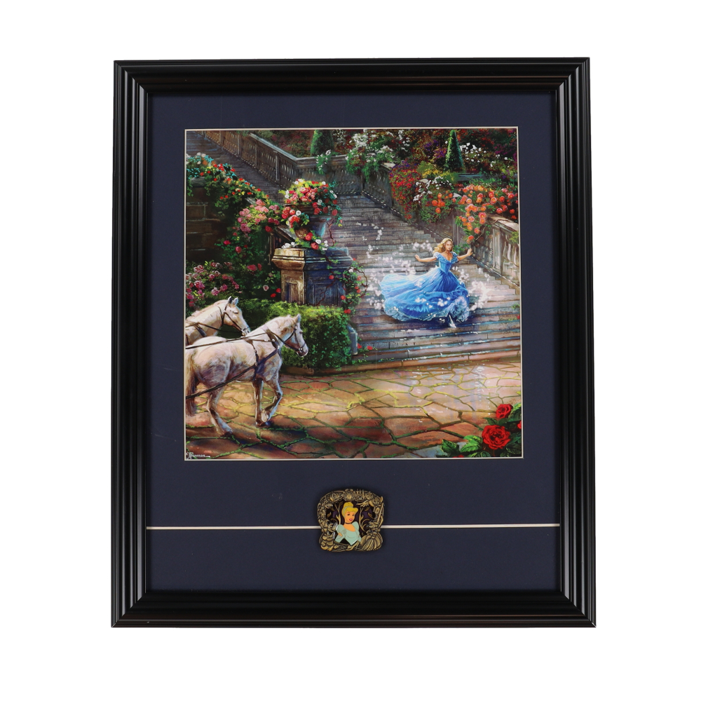 Thomas Kinkade "Cinderella" Custom Framed Print Display with Cinderella ...