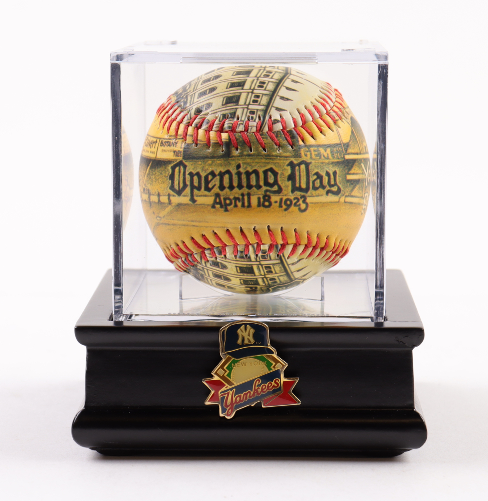 "Opening Day" Commemorative Baseball With Old Yankee Stadium Display ...