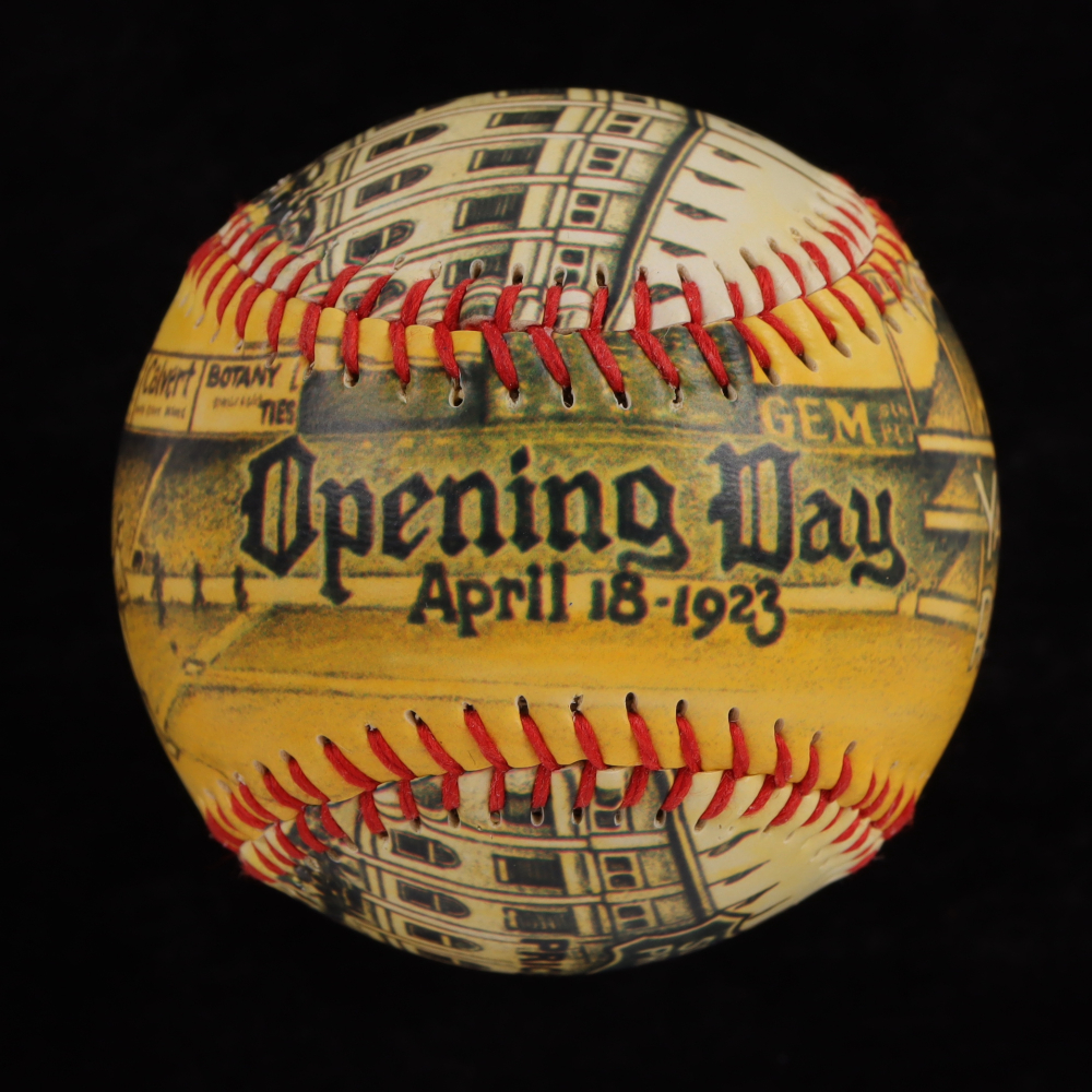 "Opening Day" Commemorative Baseball With Old Yankee Stadium Display ...