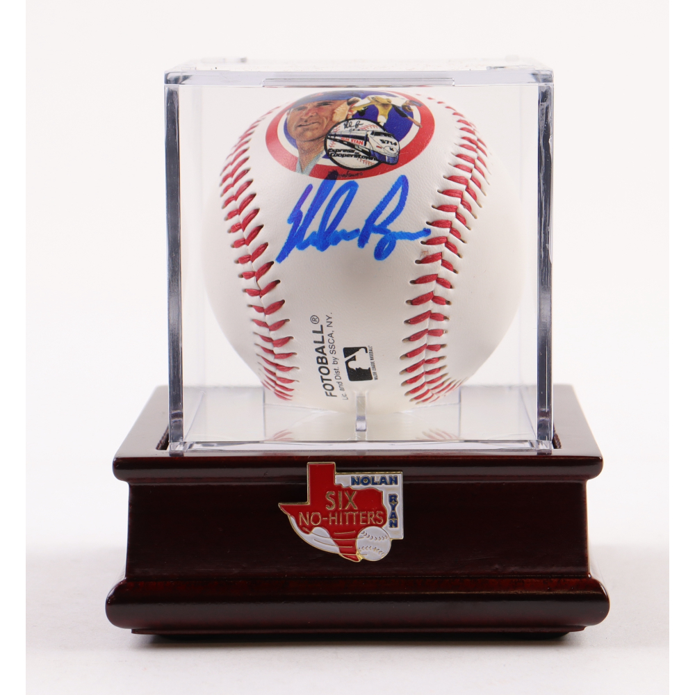 Nolan Ryan Signed Commemorative Baseball with Display Case (PSA) | Pristine Auction