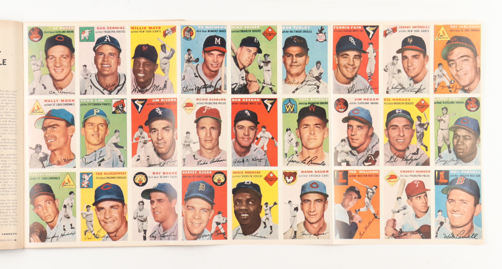 August 16, 1954 "Sports Illustrated" With 1954 Topps Uncut Sheet Fold Out Magazine Issue #1 ...