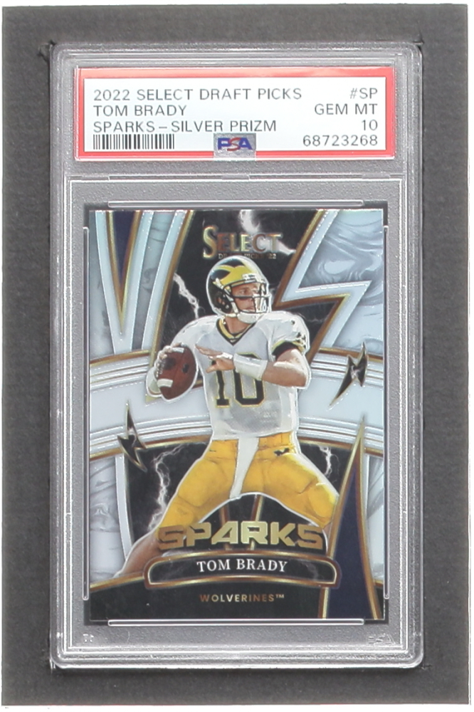 Tom Brady 2022 Select Draft Picks Sparks Prizms #20 (PSA 10) | Pristine ...