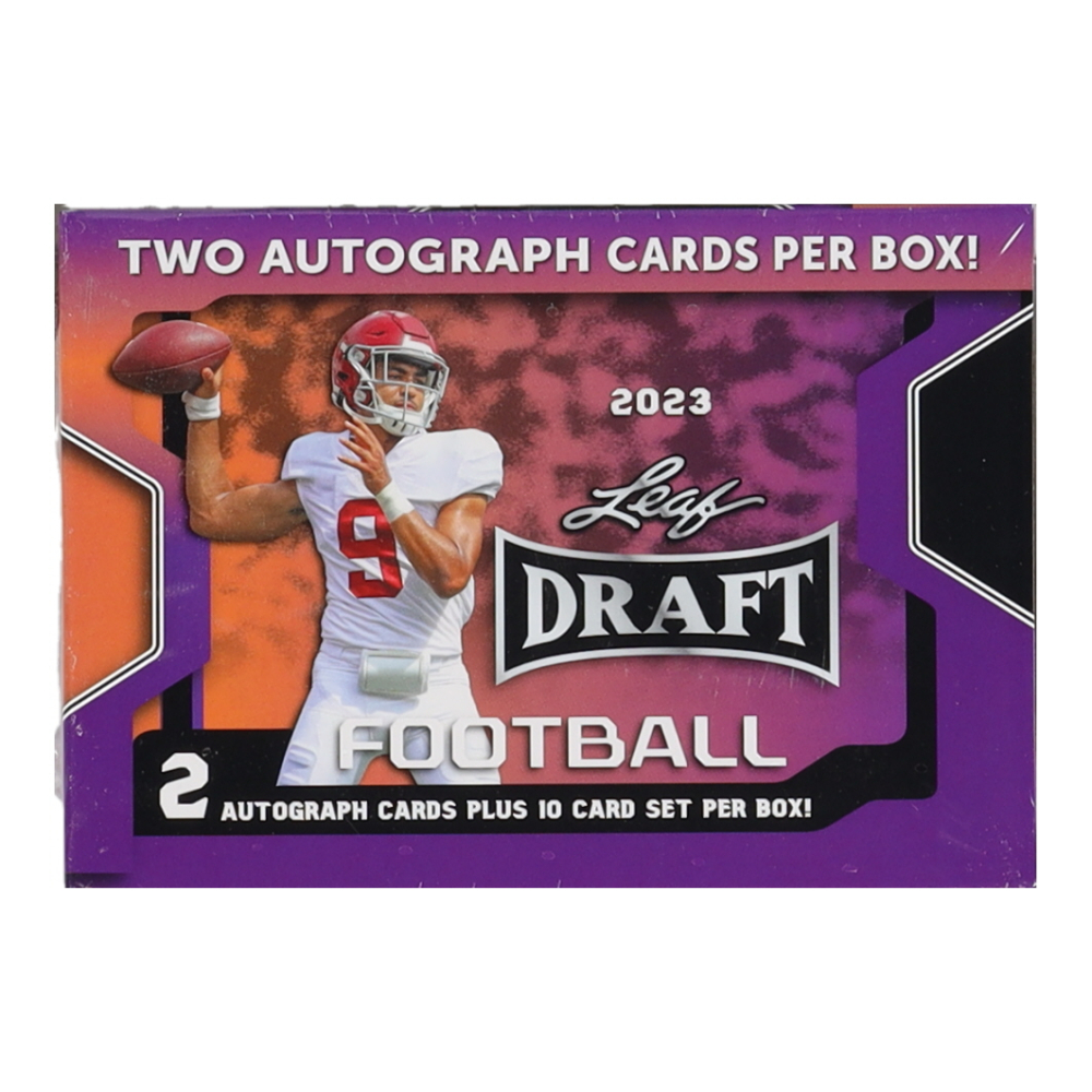 2023 Leaf Draft Football Blaster Box With 10 Cards Pristine Auction 2023 Leaf Draft Football Blaster Box With 10 Cards Pristine Auction
