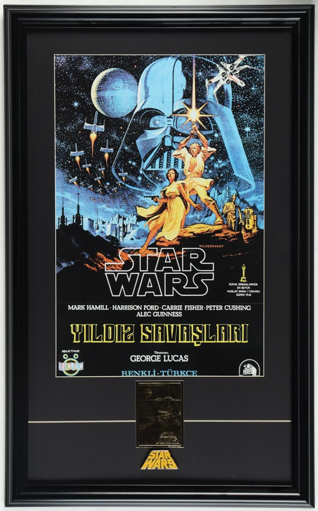 "Star Wars: Return of the Jedi" Custom Framed Turkey Poster with 23KT ...