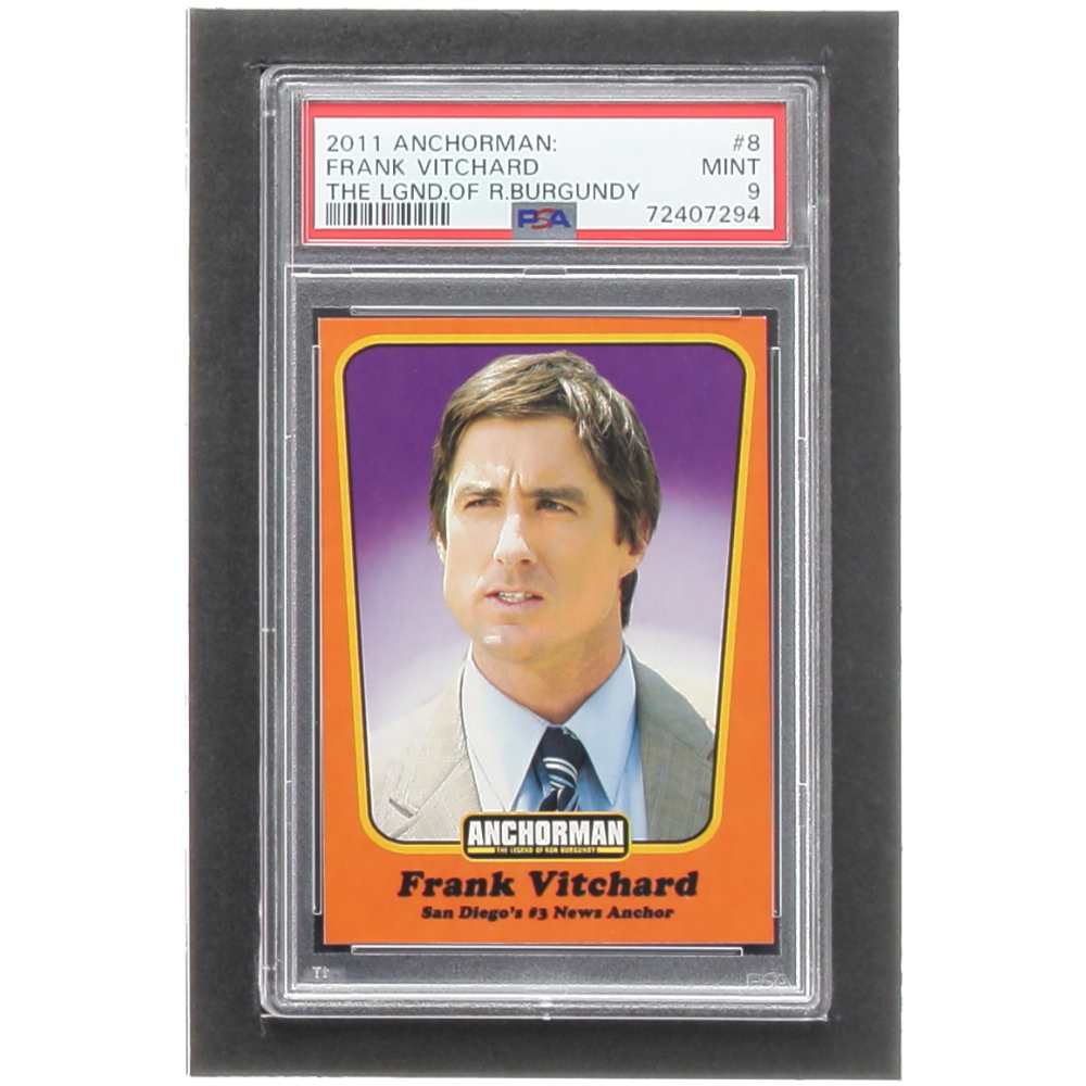 Frank Vitchard 2011 Anchorman The Legend of Ron Burgundy #8 (PSA 9 ...