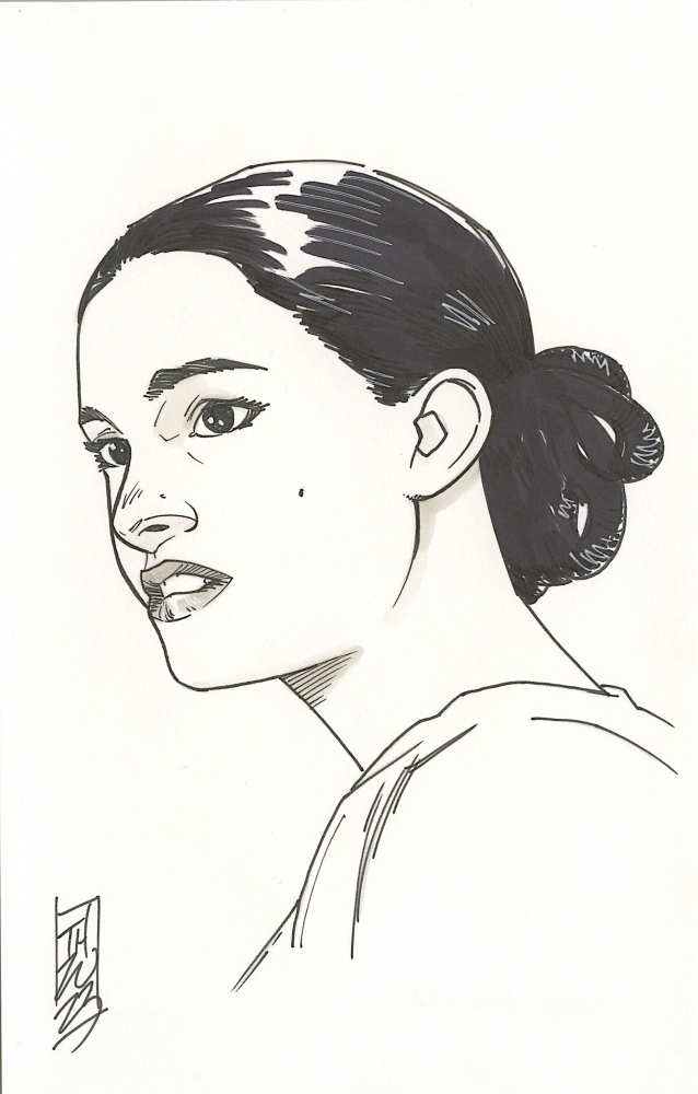 Padme Amidala | Star Wars - Signed ORIGINAL Drawing by Tom Hodges (1/1 ...