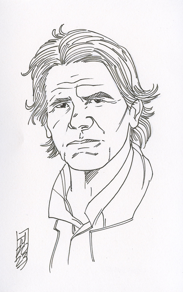 Han Solo | Star Wars - Signed ORIGINAL Drawing by Tom Hodges (1/1 ...