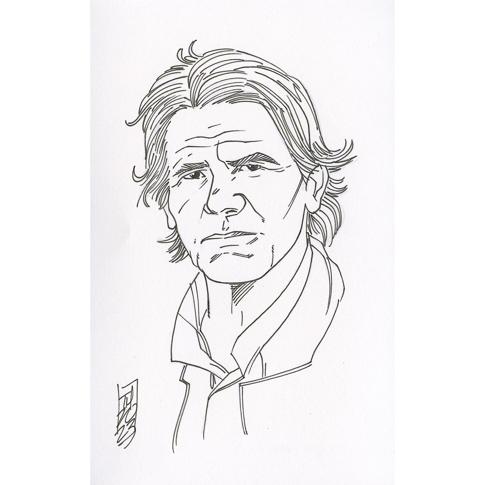 Han Solo | Star Wars - Signed ORIGINAL Drawing by Tom Hodges (1/1 ...
