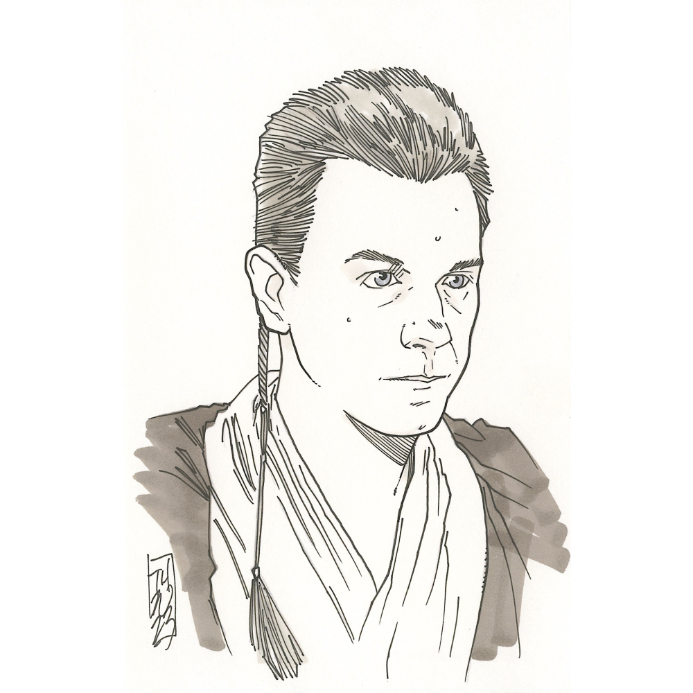 Obi-Wan Kenobi | Star Wars - Signed ORIGINAL Drawing by Tom Hodges (1/1 ...