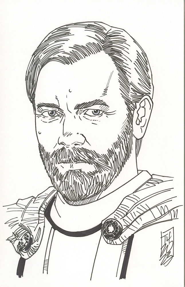 Obi-Wan Kenobi | Star Wars - Signed ORIGINAL Drawing by Tom Hodges (1/1 ...